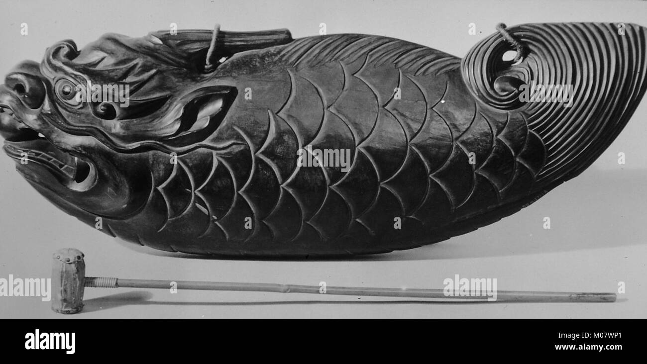 Buddhist musical instrument Black and White Stock Photos & Images - Alamy