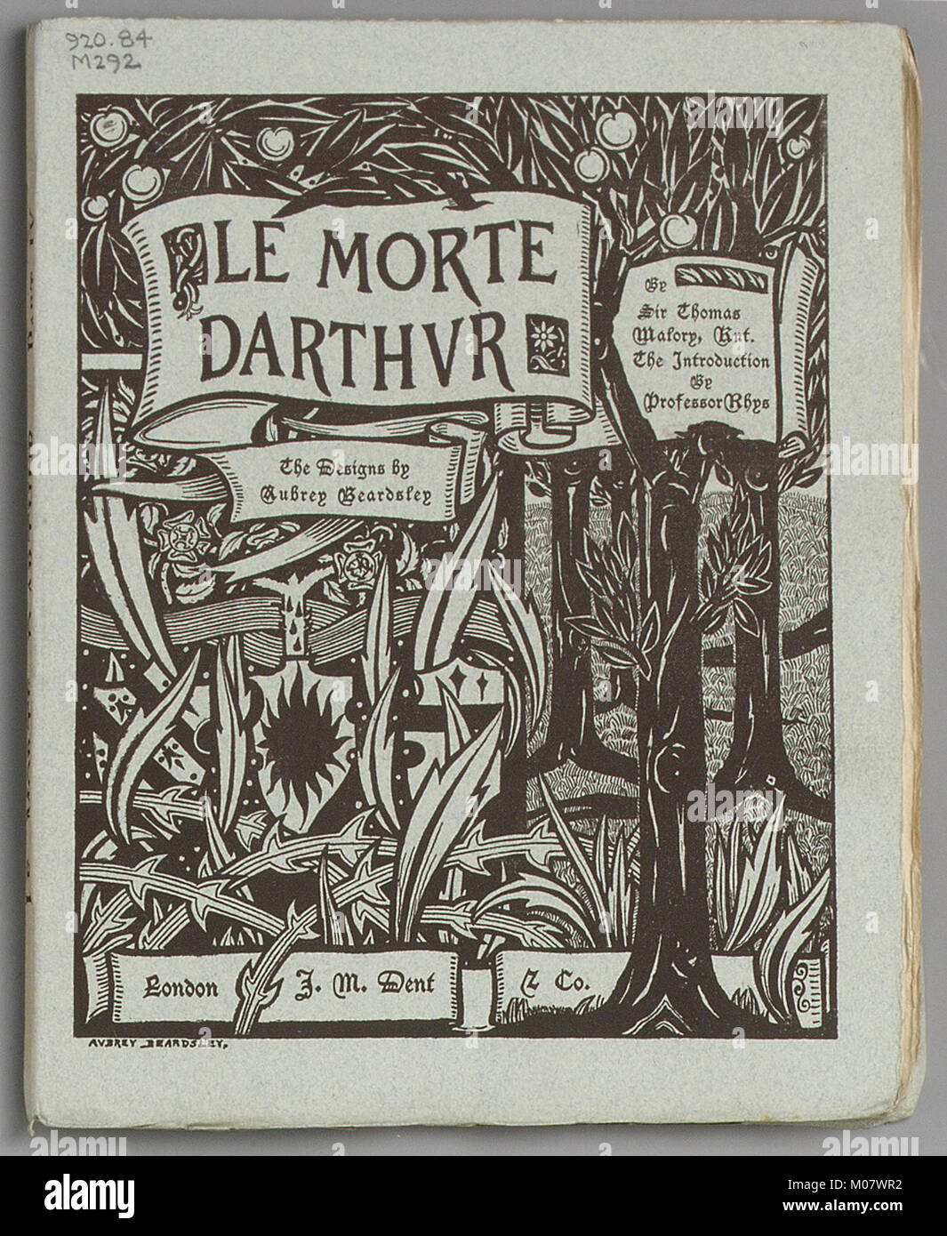 This artwork, titled 'Morte d'Arthur,' depicts a scene from Arthurian ...