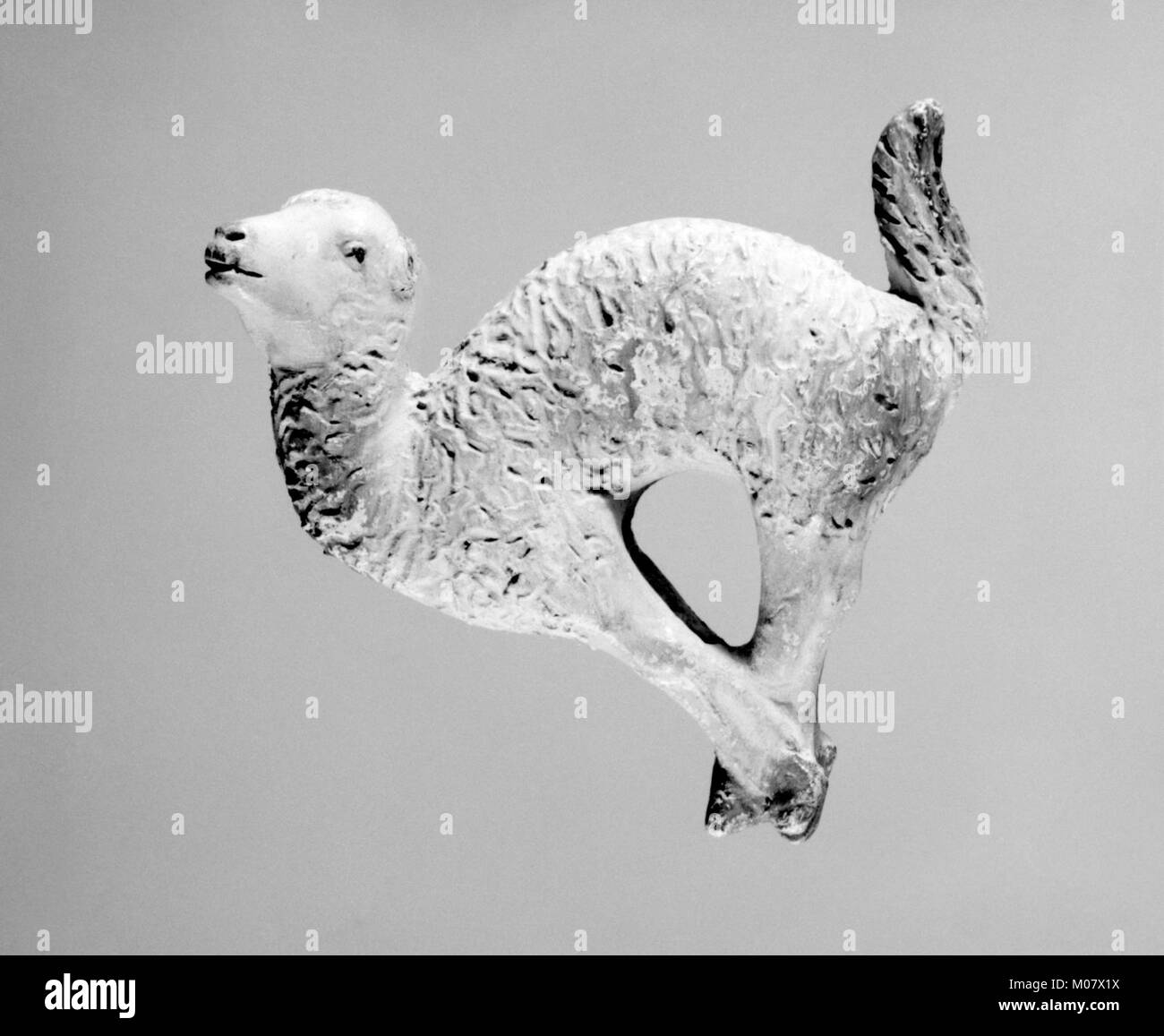 This artwork of a lamb represents the artist's detailed study of ...