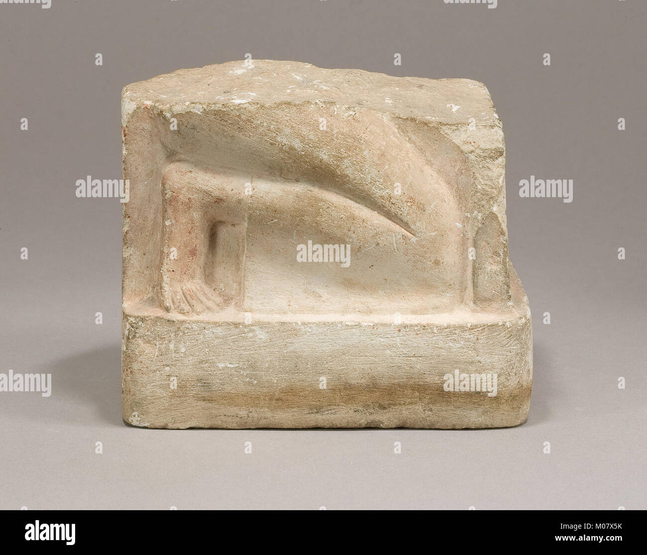 This lower half of a stelophorous statue provides visual reference to ...
