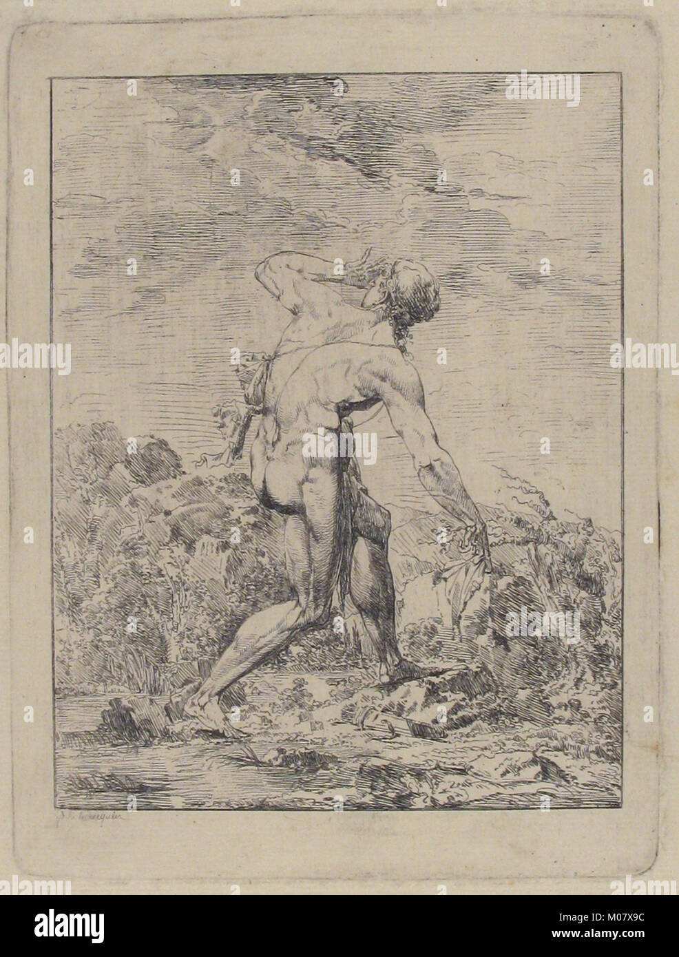 Milo of Croton, a sculpture representing the legendary ancient Greek ...