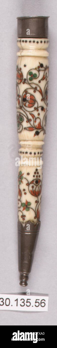 The needle sheath is a functional and decorative object used for ...