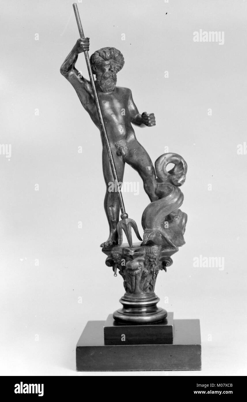 This statue of Neptune, the Roman god of the sea, depicts the deity ...
