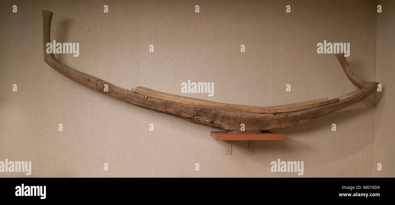 This model funerary boat of Imhotep represents the ancient Egyptian ...