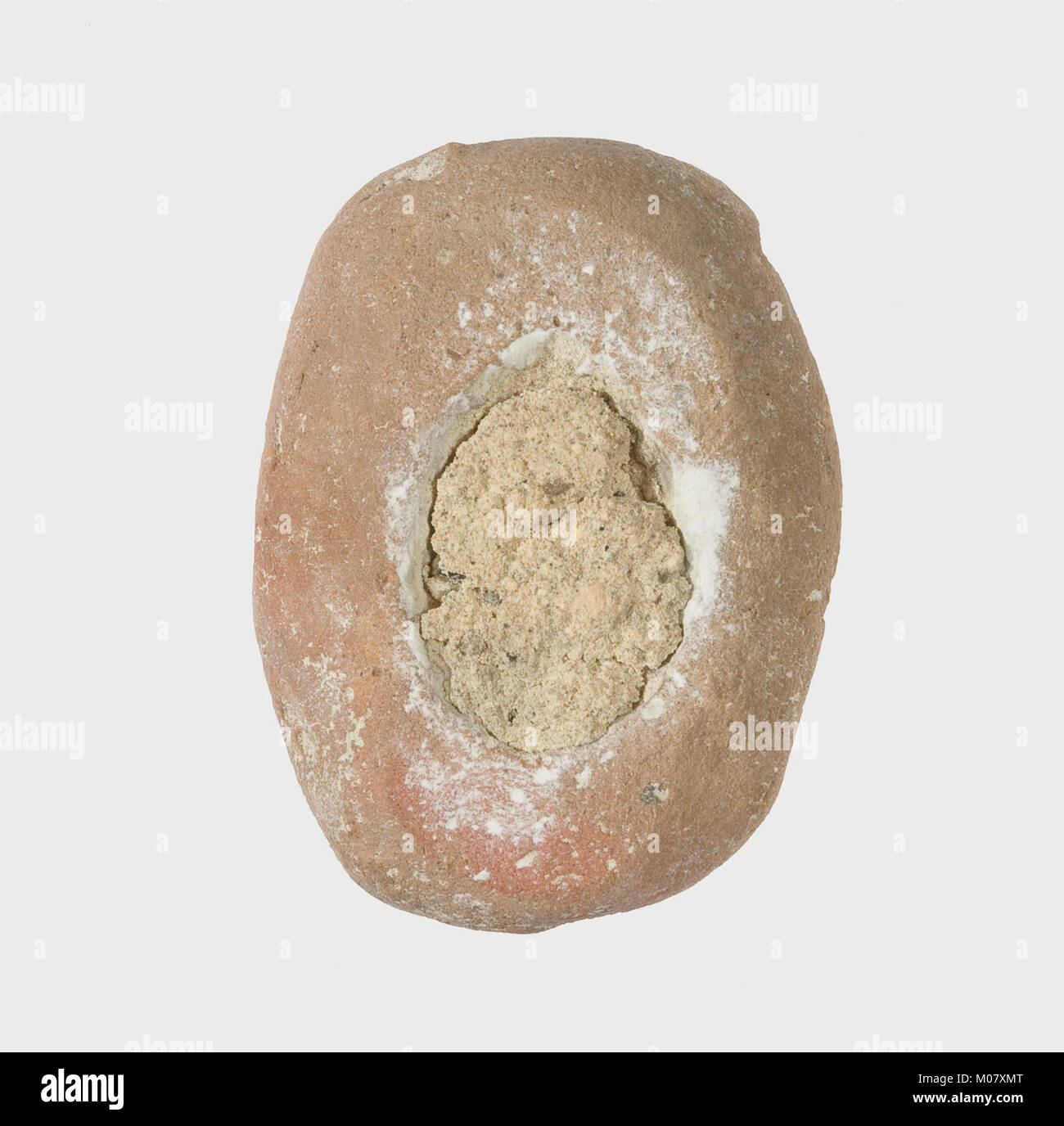 This mold with unfired frit from the MET collection demonstrates ...