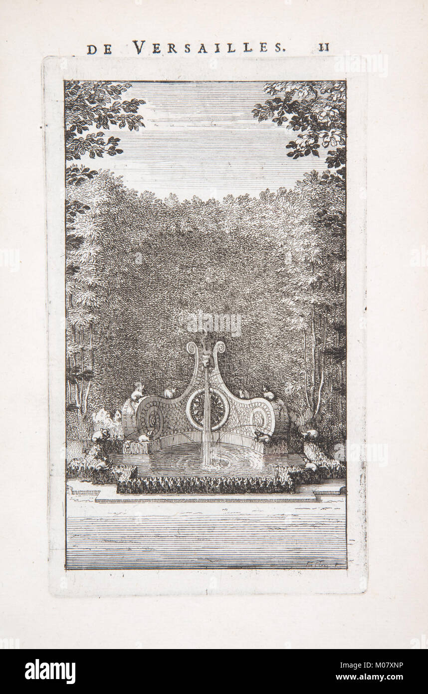 'Labyrinthe de Versailles' depicts the famous maze garden of the Palace ...