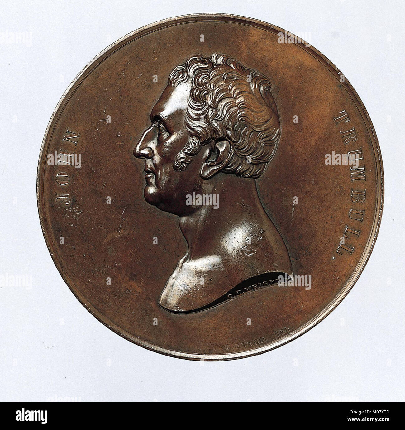 A portrait of John Trumbull, the renowned American artist known for his ...