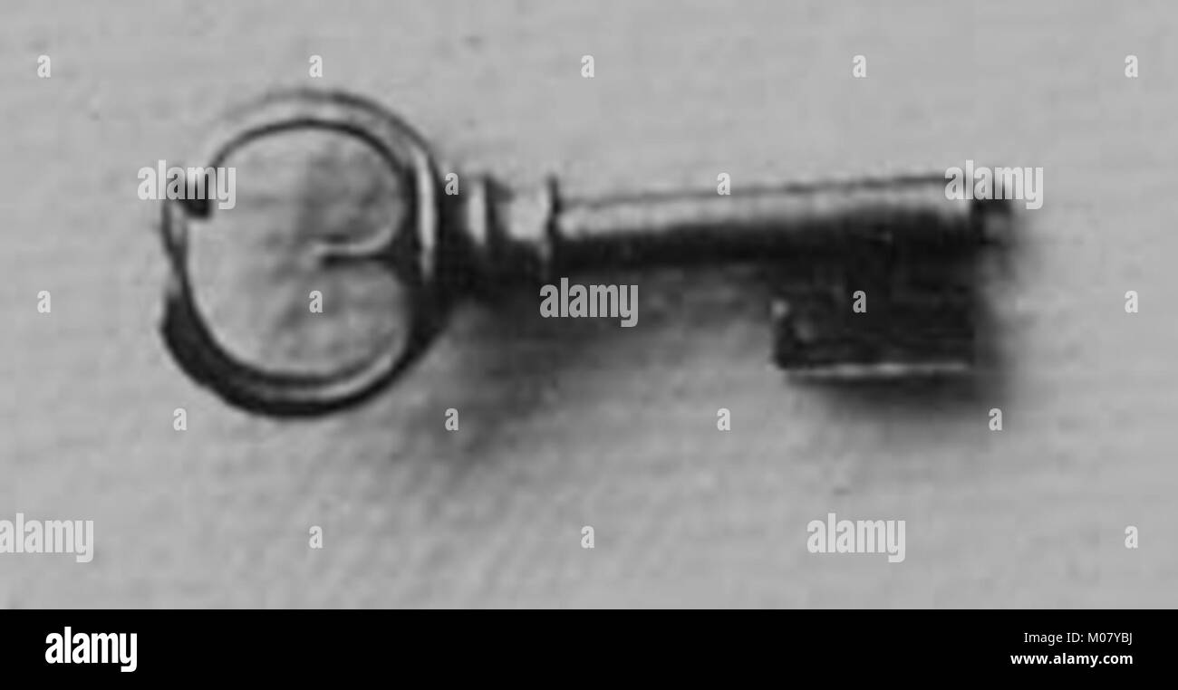 A key, reflecting the design and function of keys from the period. This ...
