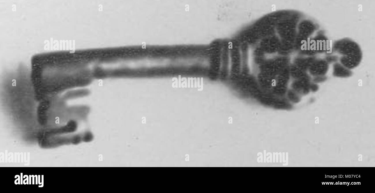 This key is a functional historical object, often used in locking ...