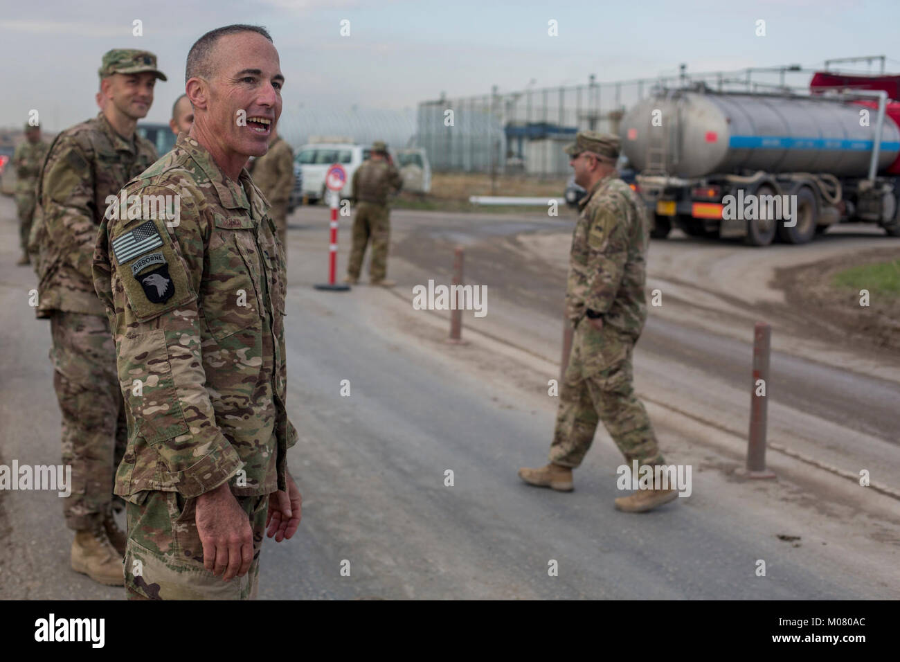 U.S. Air Force Col. Tom Shuler motivates participants of the Erbil Iron ...