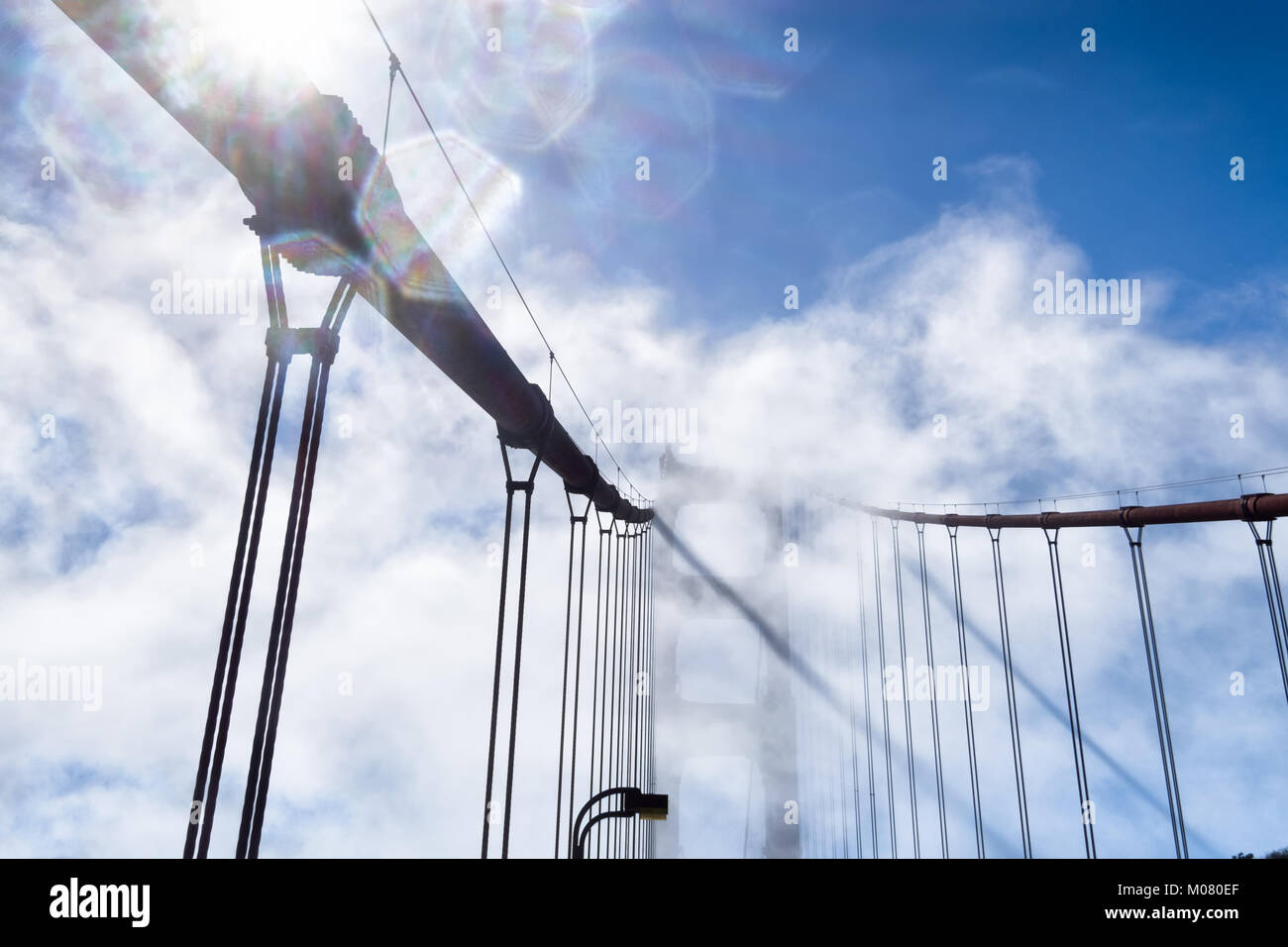 Bridge cables close up hi-res stock photography and images - Alamy