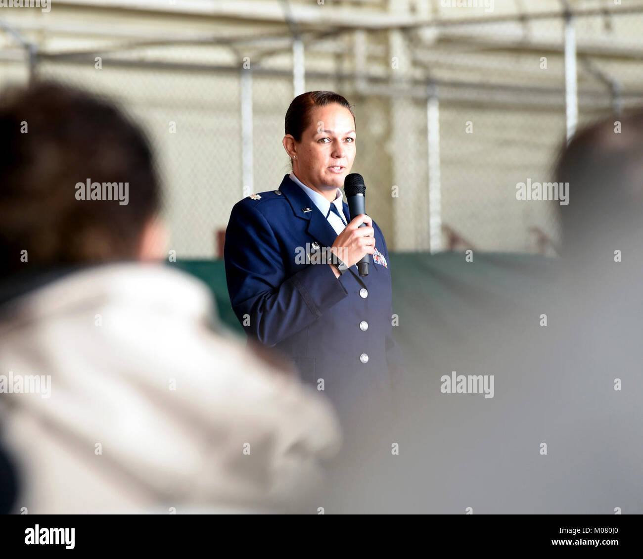Lt. Col. Kristy Leasman, the commander of the 273rd Cyber Operations ...