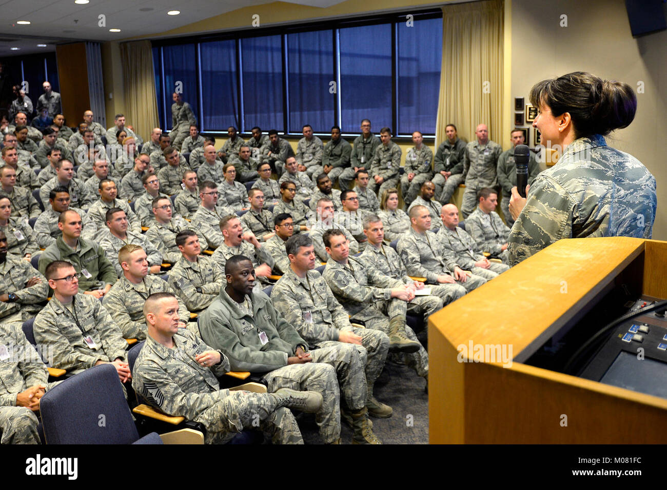 Col. Jennifer Grant, 50th Space Wing commander, answers questions ...