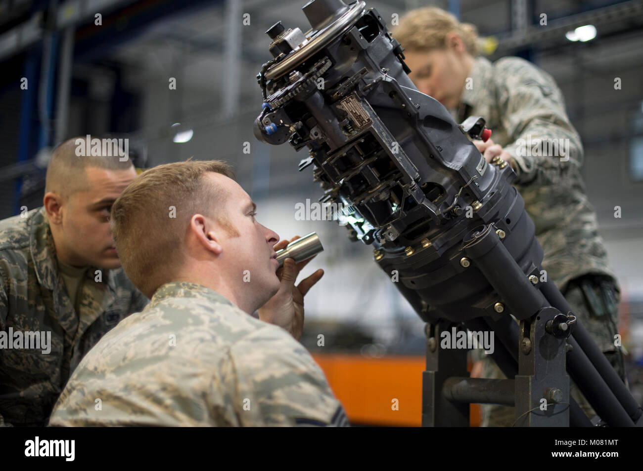 Airmen assigned to the 48th Munitions Squadron aircraft armament ...
