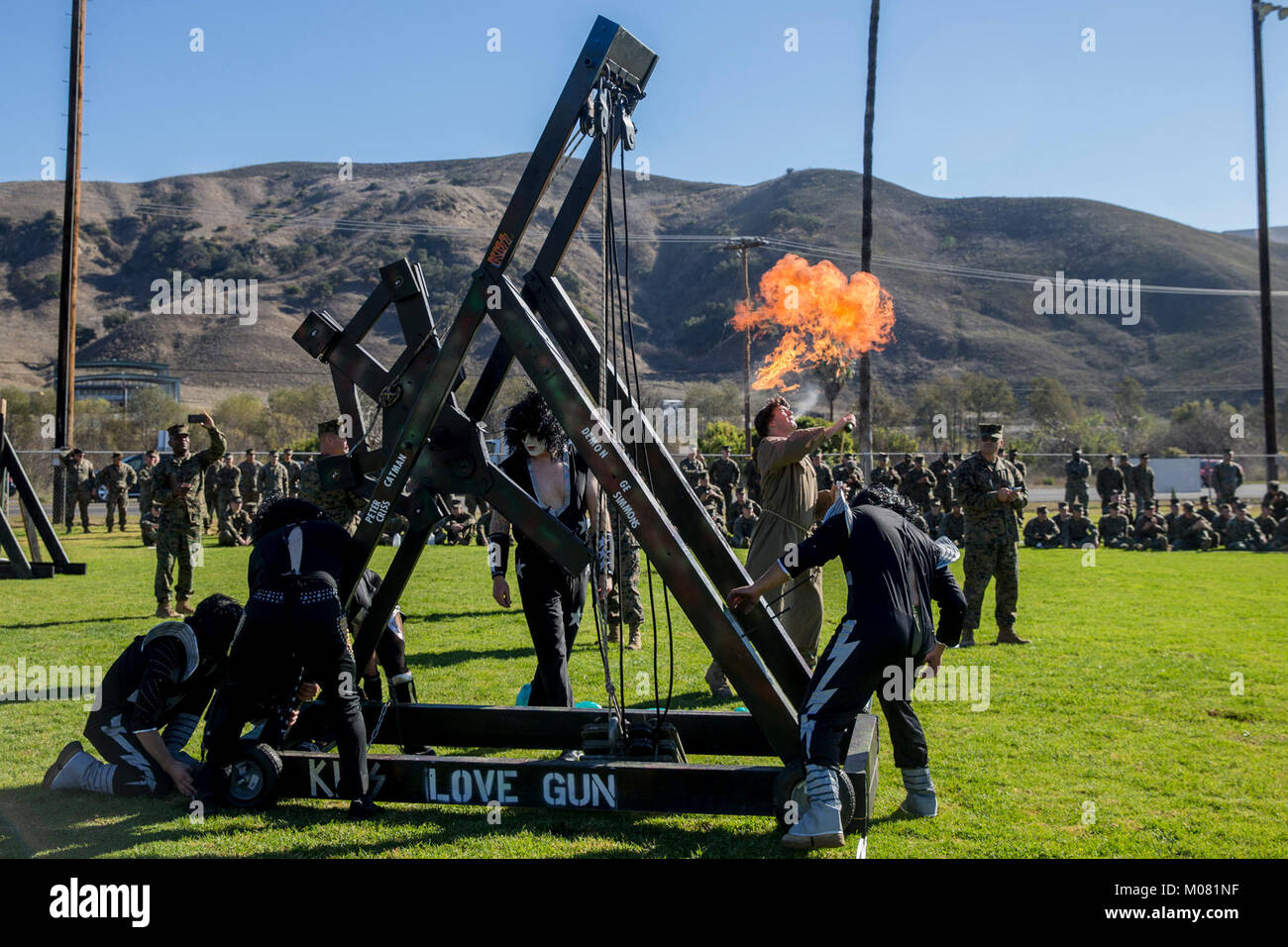 U.S. Marines with 11th Marine Regiment, 1st Marine Division, prepare to ...