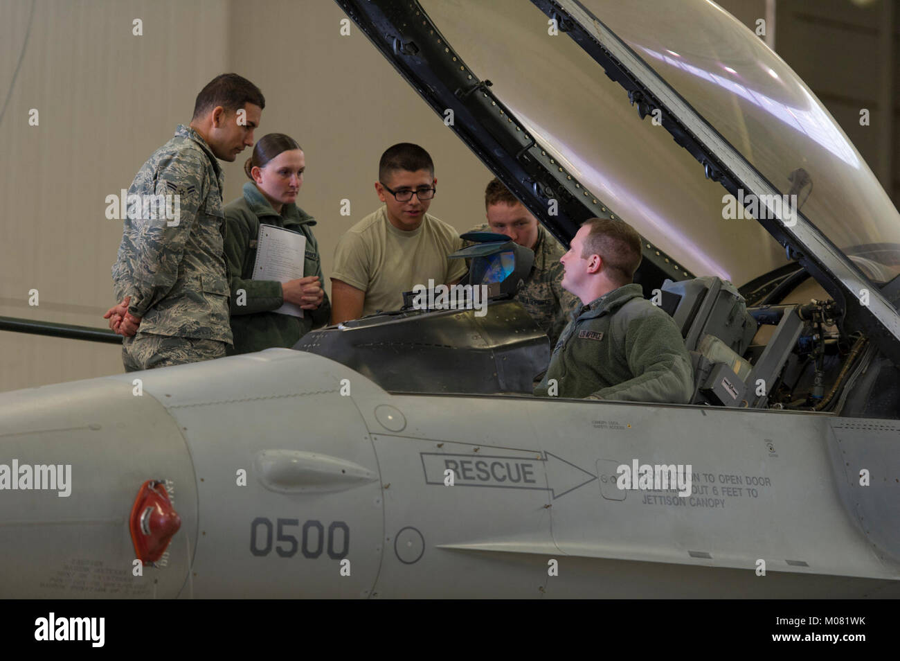 Staff Sgt. Lester Bonney, 363rd Training Squadron instructor, explainsto his class how to run ...