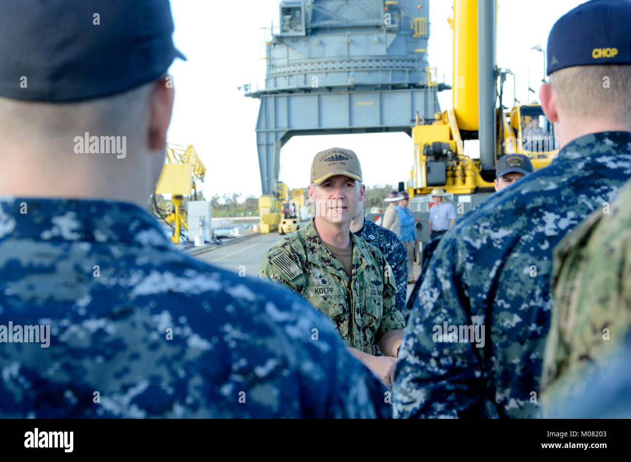 PORT CANAVERAL, Fla. – (Jan. 12, 2018) Cmdr. Gregory R. Koepp II ...