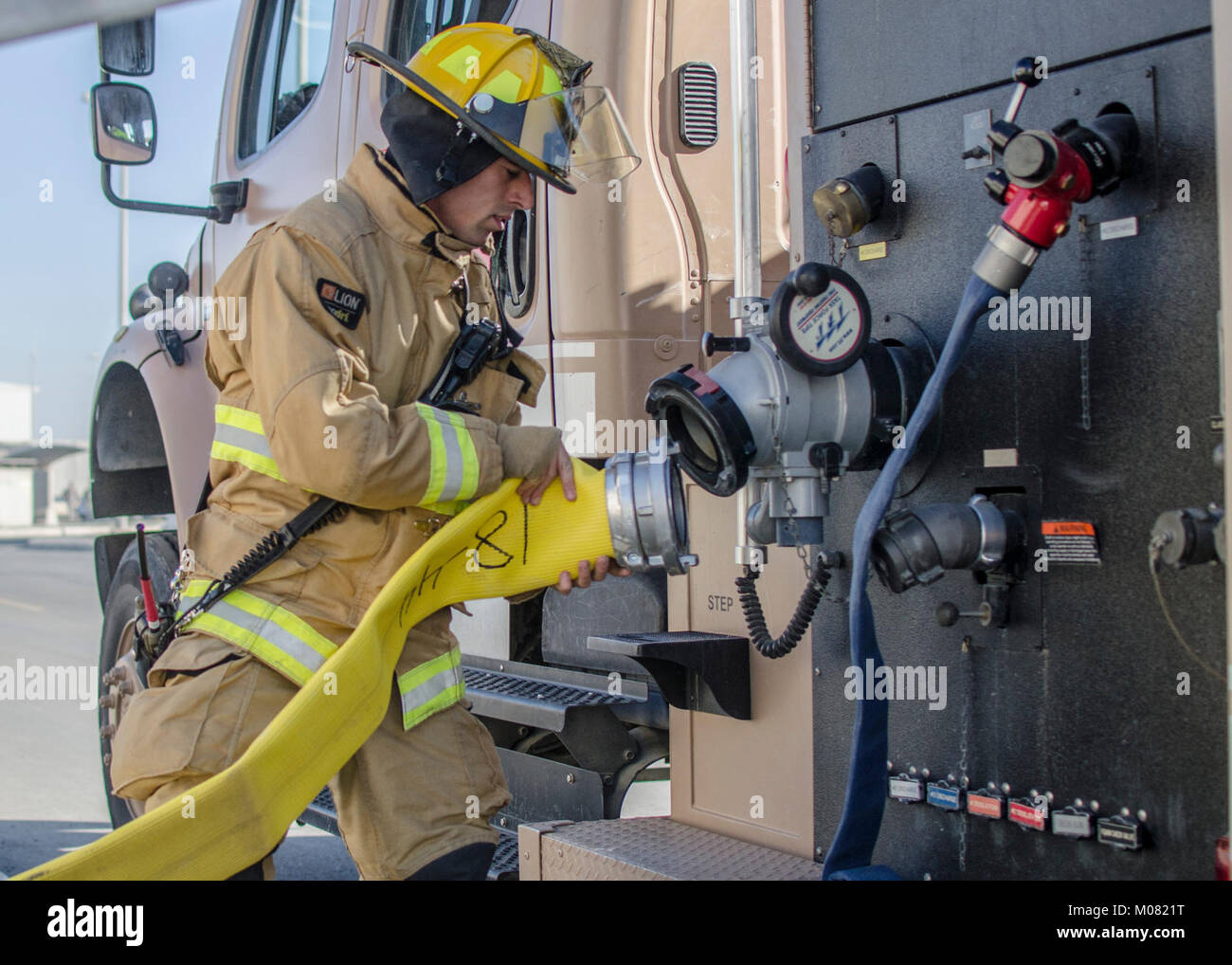 U.S. Air Force Airman 1st Class Jacob Bull, 380th Expeditionary Civil ...