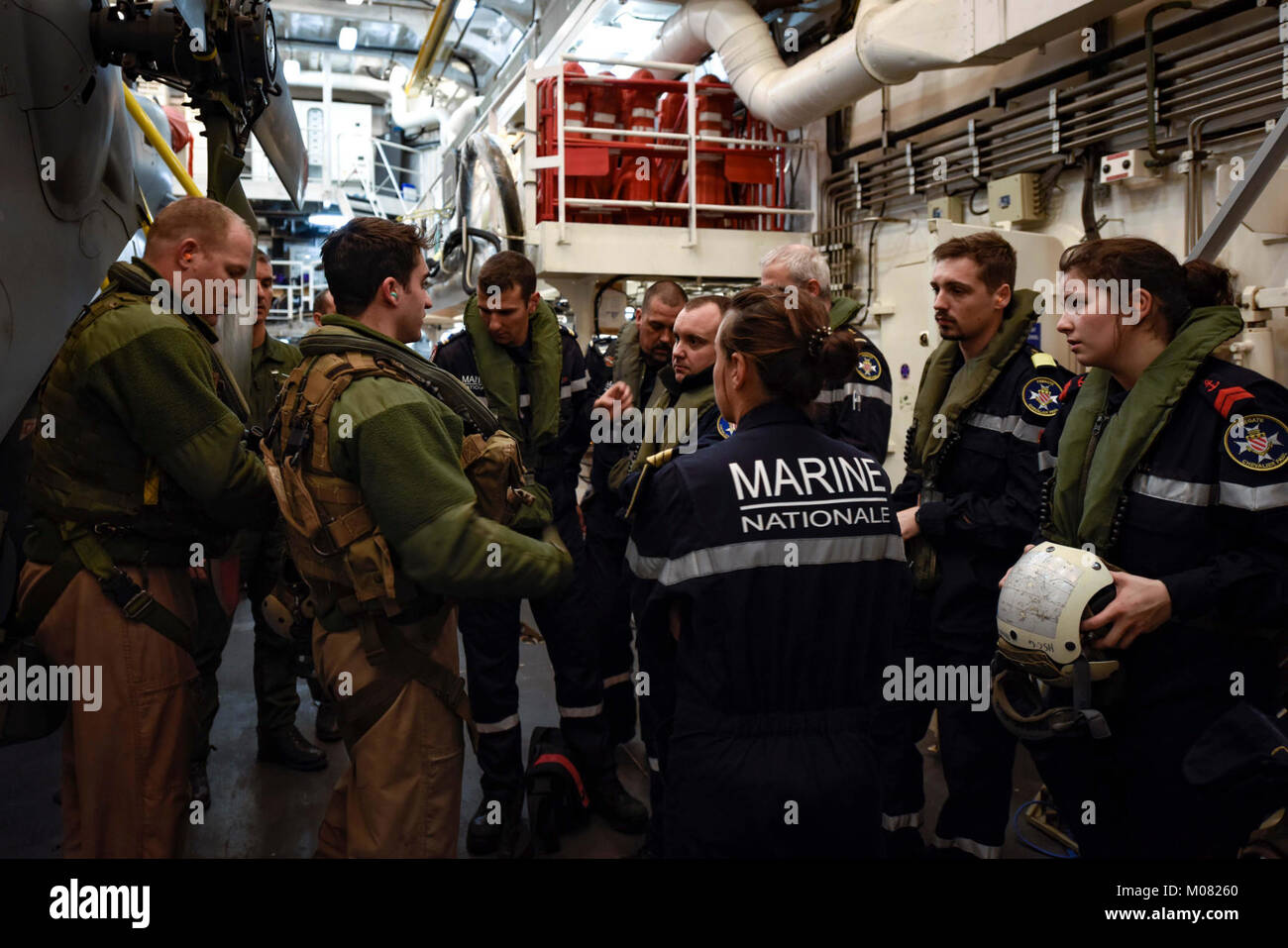 ARABIAN GULF (Jan. 13, 2018) Sailors assigned to the Indians of ...