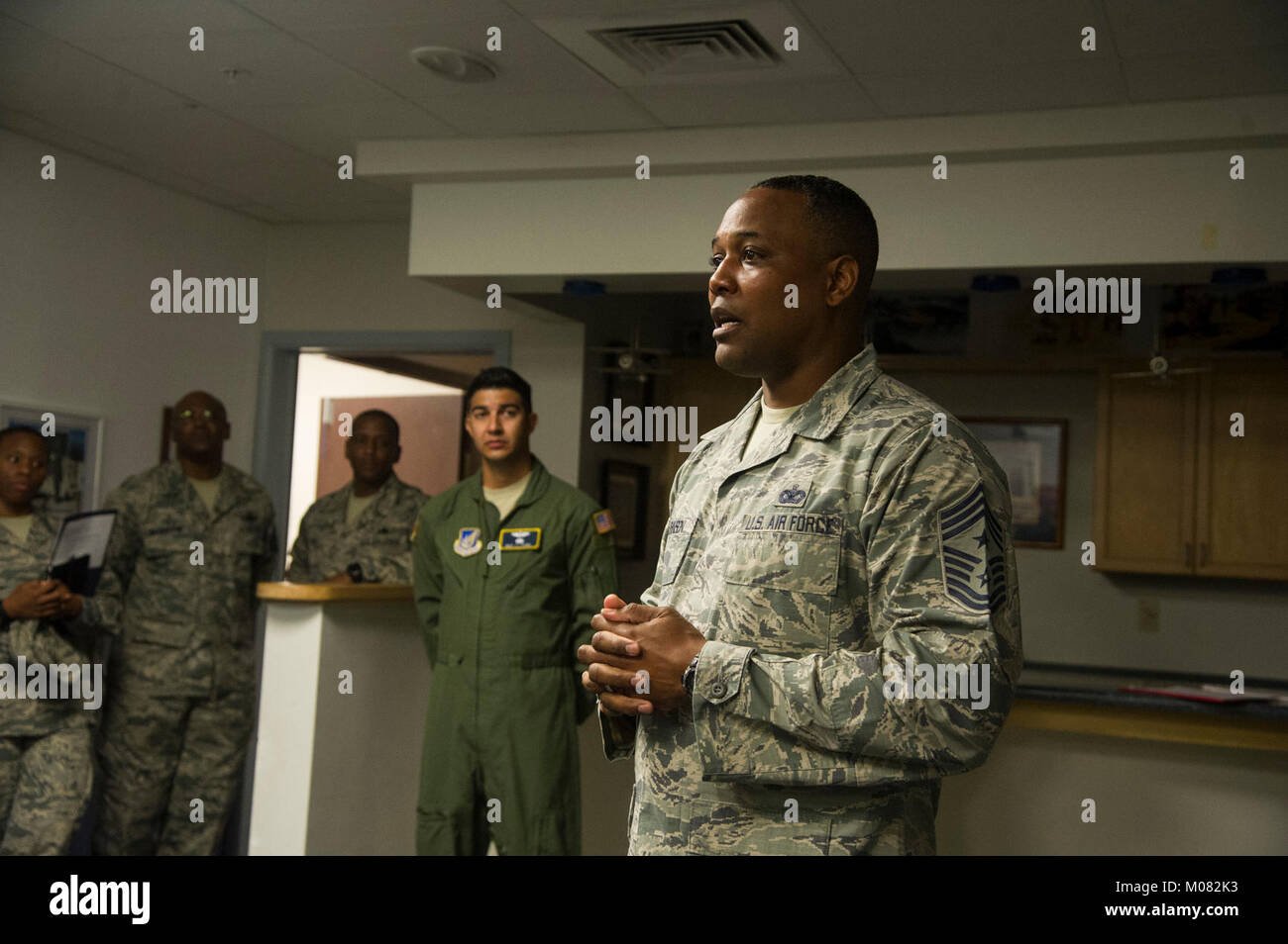 Chief Master Sgt. Anthony Johnson, Pacific Air Forces command chief ...