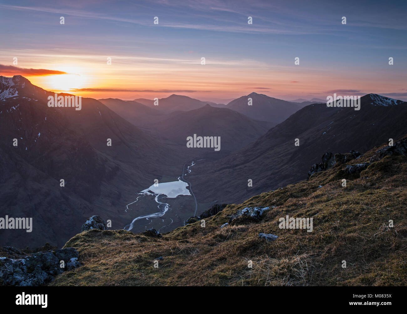 Aonach Eagach Ridge. Glencoe. Scotland Stock Photo - Alamy