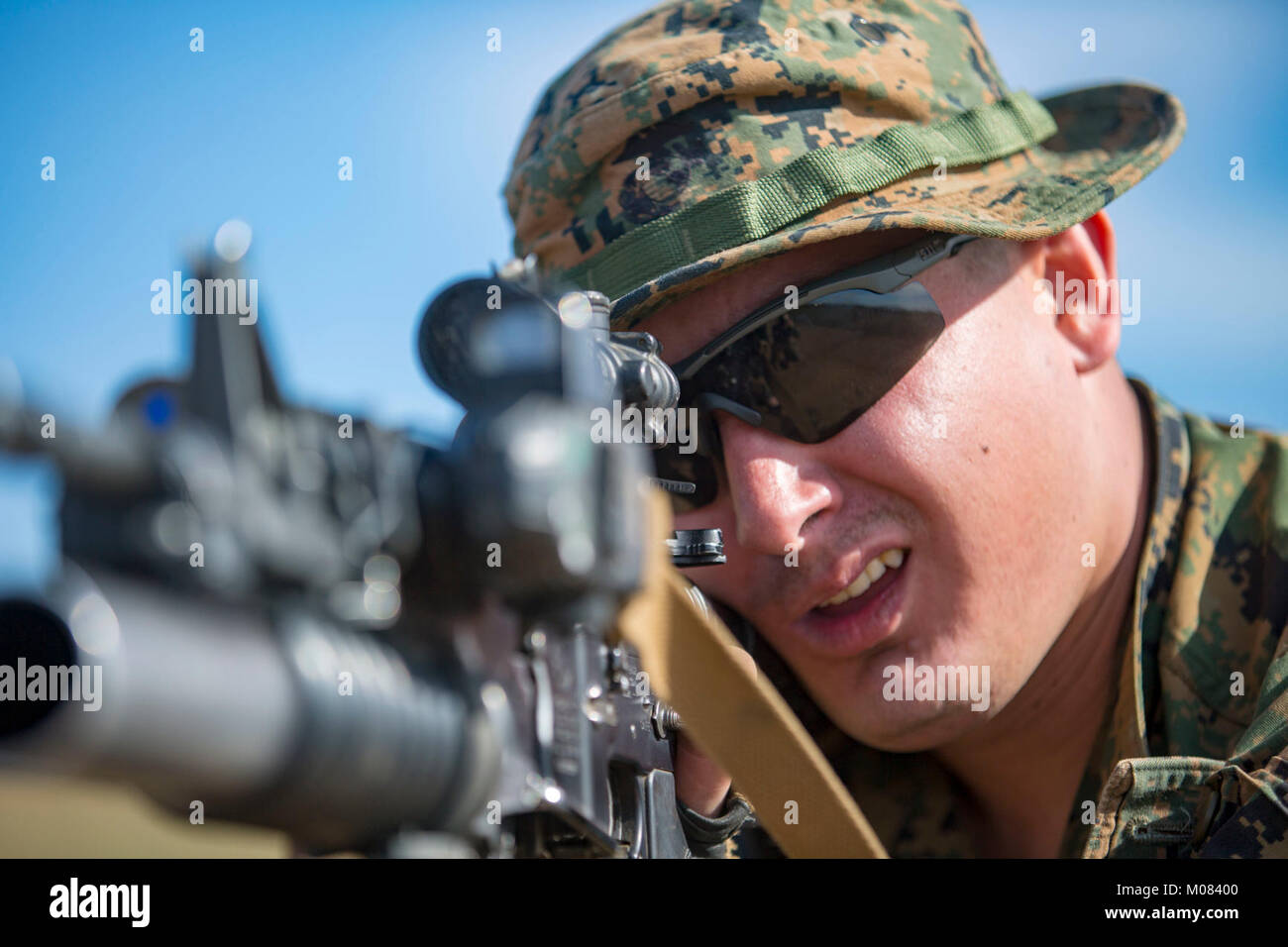 Lance Cpl. Langdon Conklin a team leader for 2nd platoon, Alpha Company ...