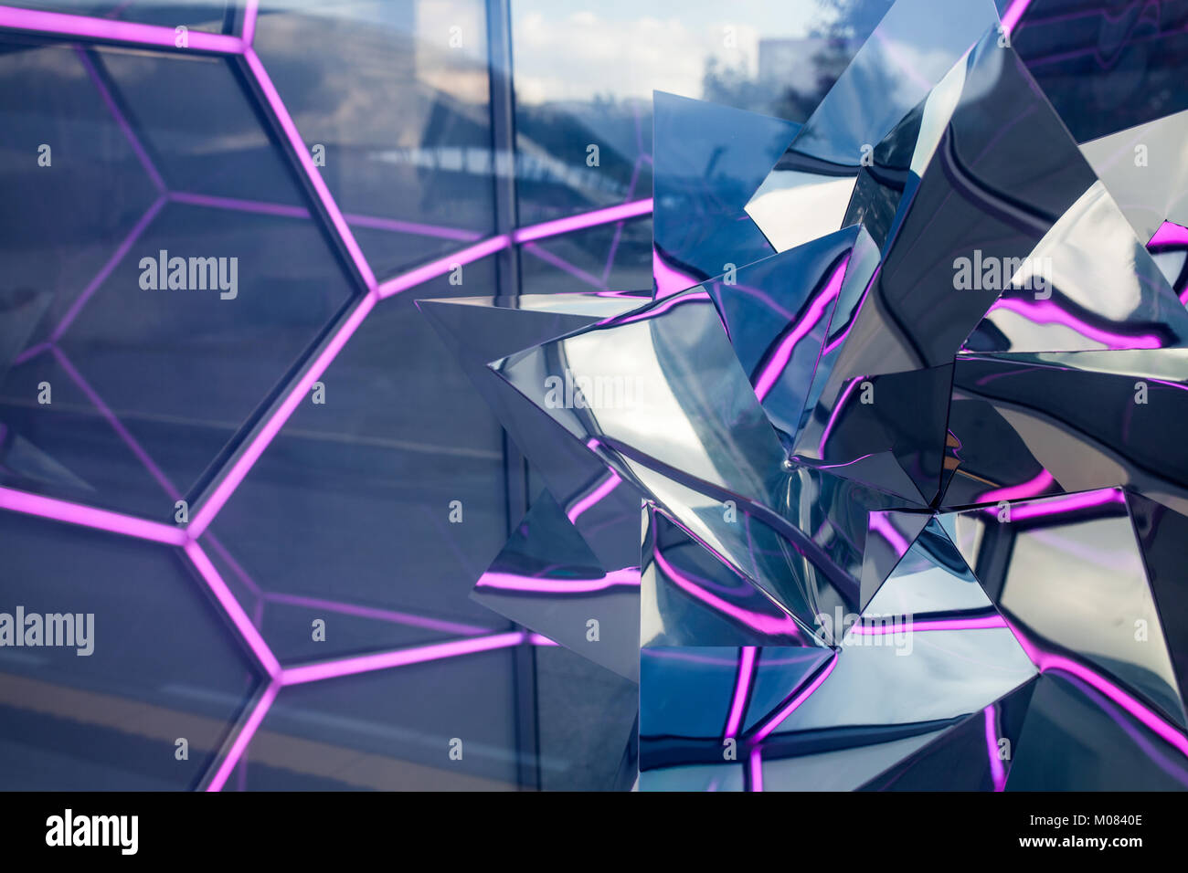 abstract transparent reflection background with color line Stock Photo ...