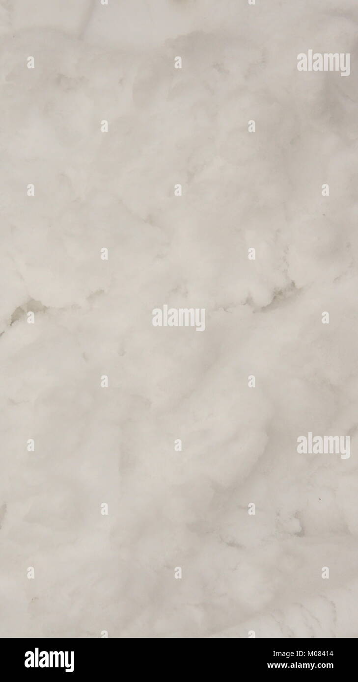 Snowy background snow texture. White snow flat layer lying on the ...