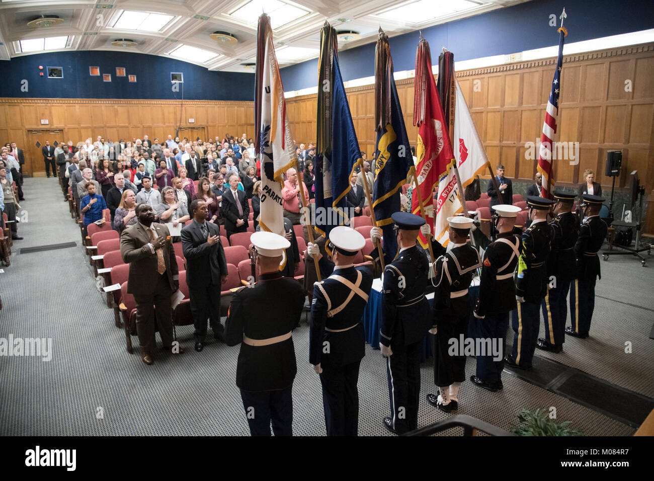 Joint armed forces color guard hi-res stock photography and images - Alamy