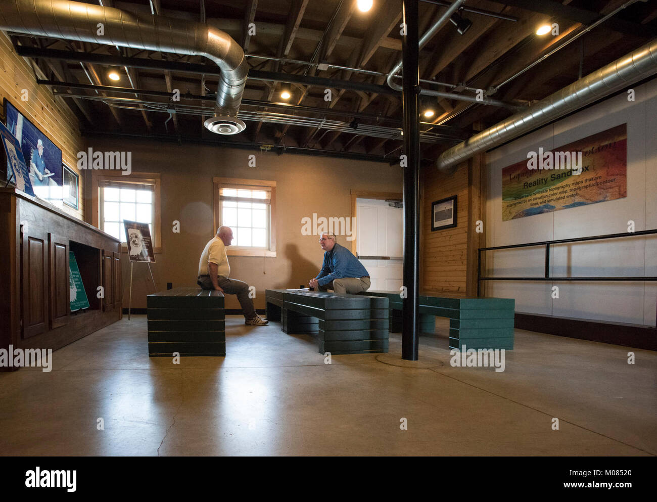 Roots bus rv tour listening indiana il usda hi-res stock photography ...