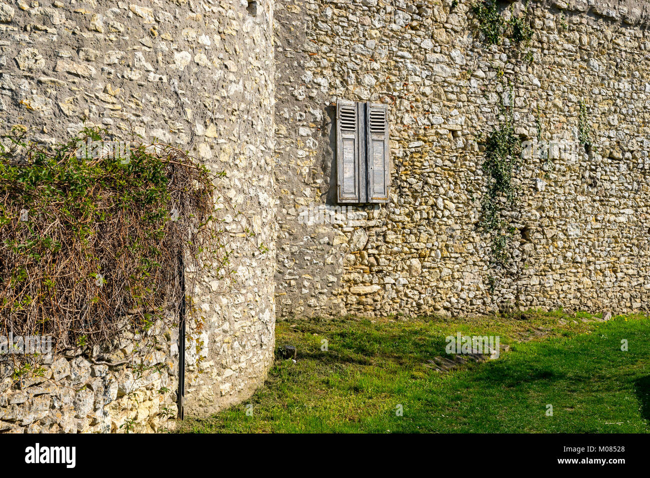 A village with a completely preserved wall from the Middle Ages which ...