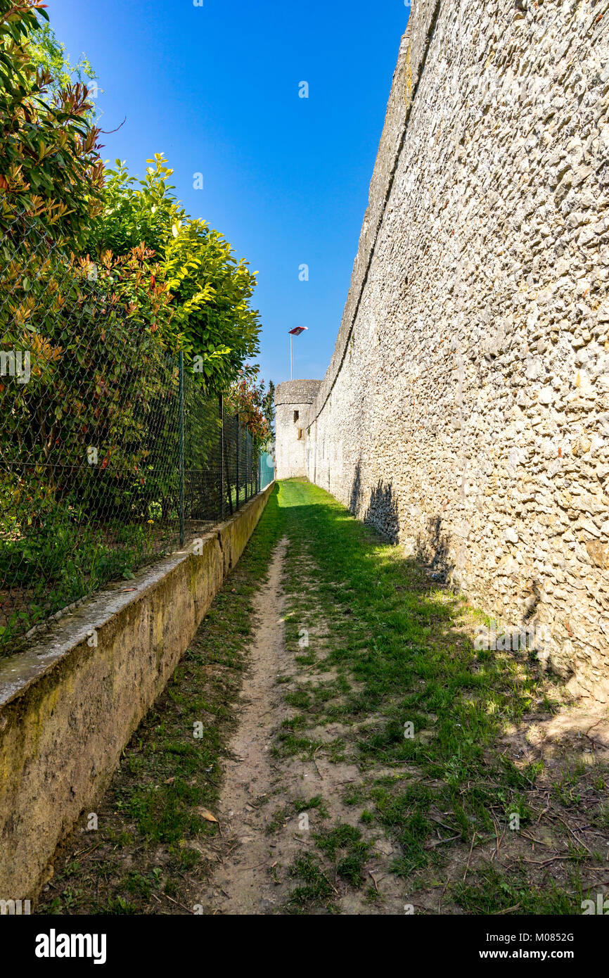 A village with a completely preserved wall from the Middle Ages which ...