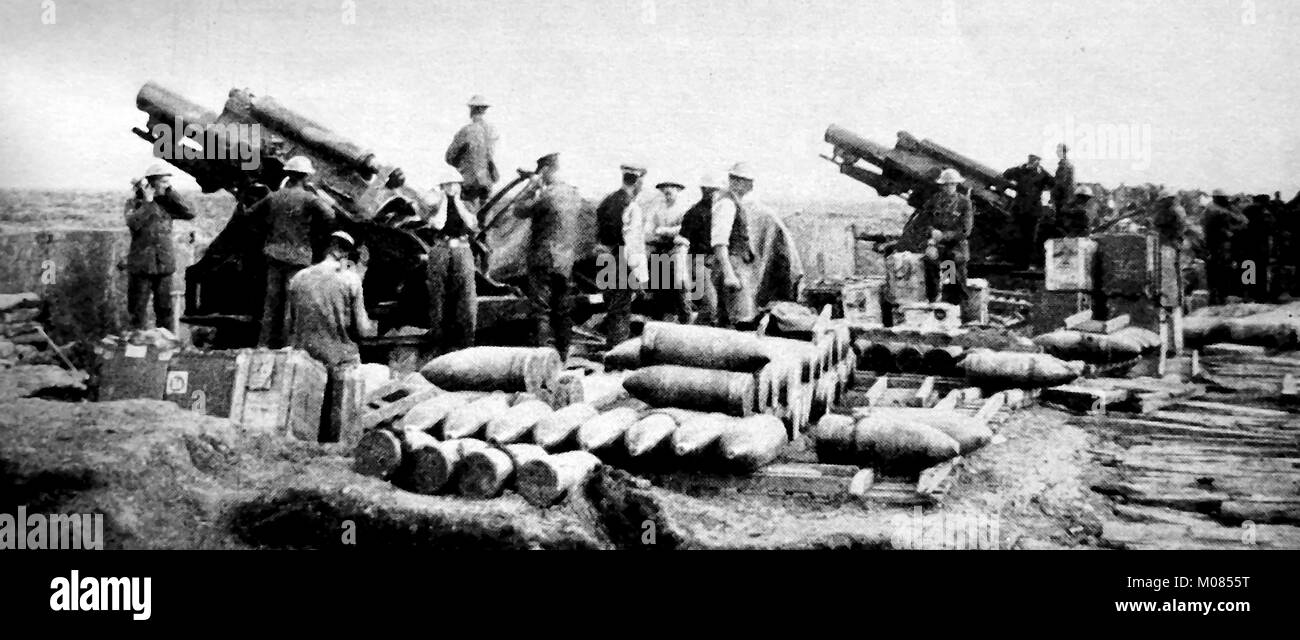 First world war artillery shells hi-res stock photography and images ...