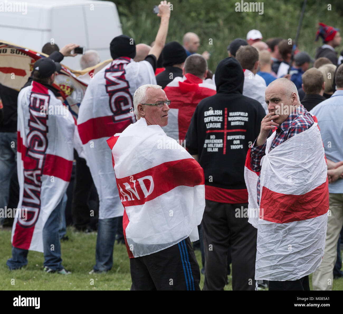 English defence league flag hi-res stock photography and images - Alamy