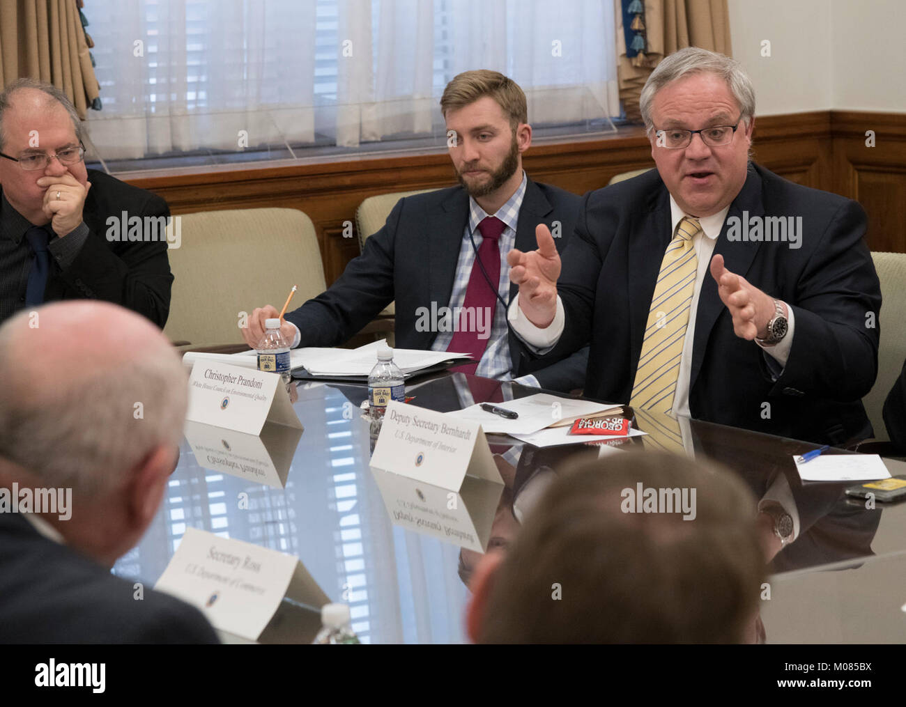 U.S. Department of Interior Deputy Secretary David Bernhardt speaking ...