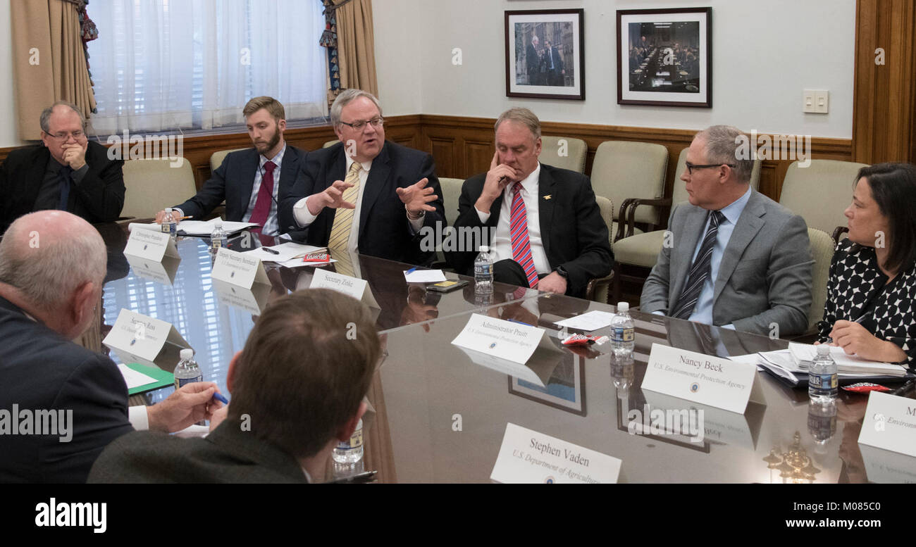 U.S. Department of Interior Deputy Secretary David Bernhardt speaking ...