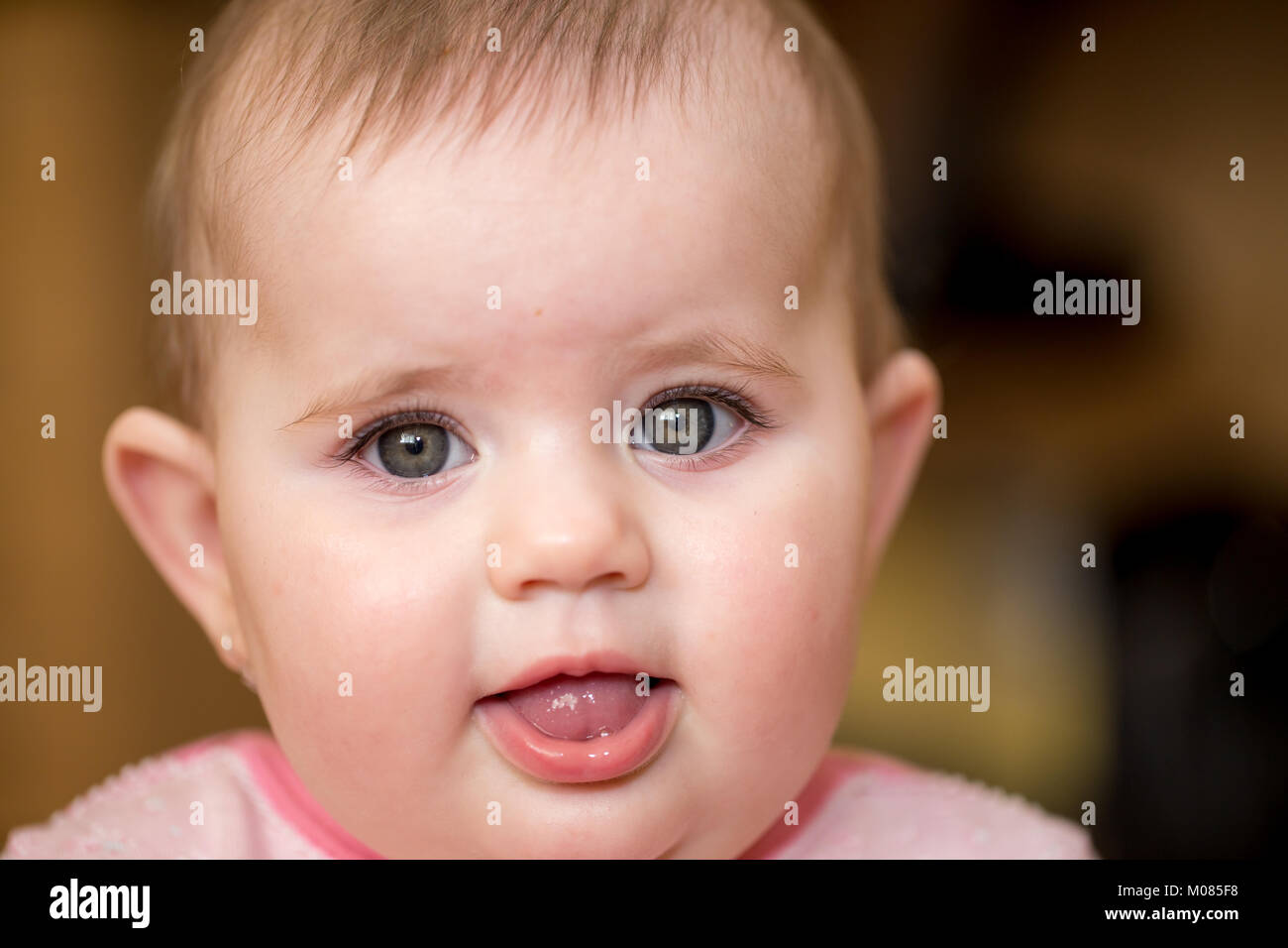 cute infant baby girl - the first year of the new life Stock Photo - Alamy