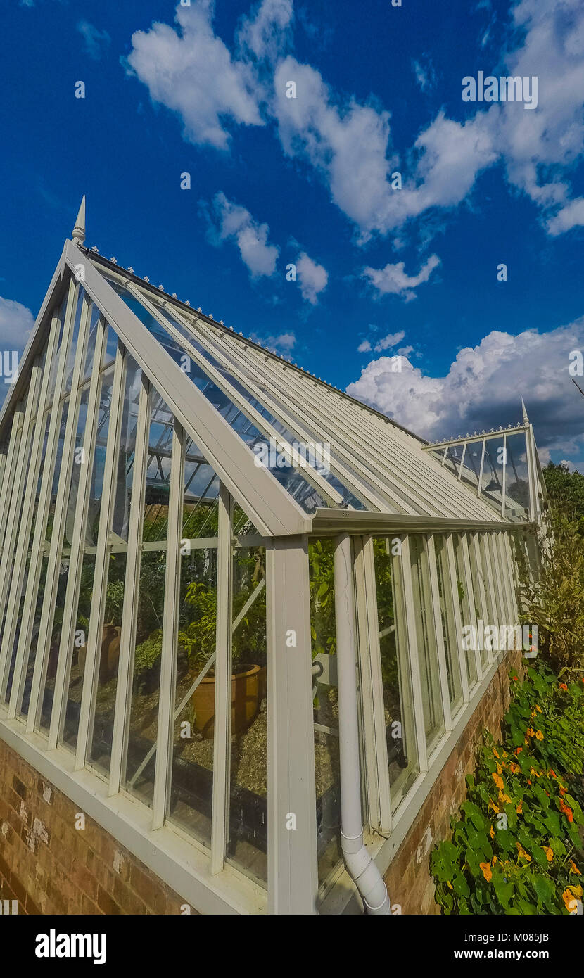 greenhouse ryton organic gardens nr. coventry midlands england Stock ...