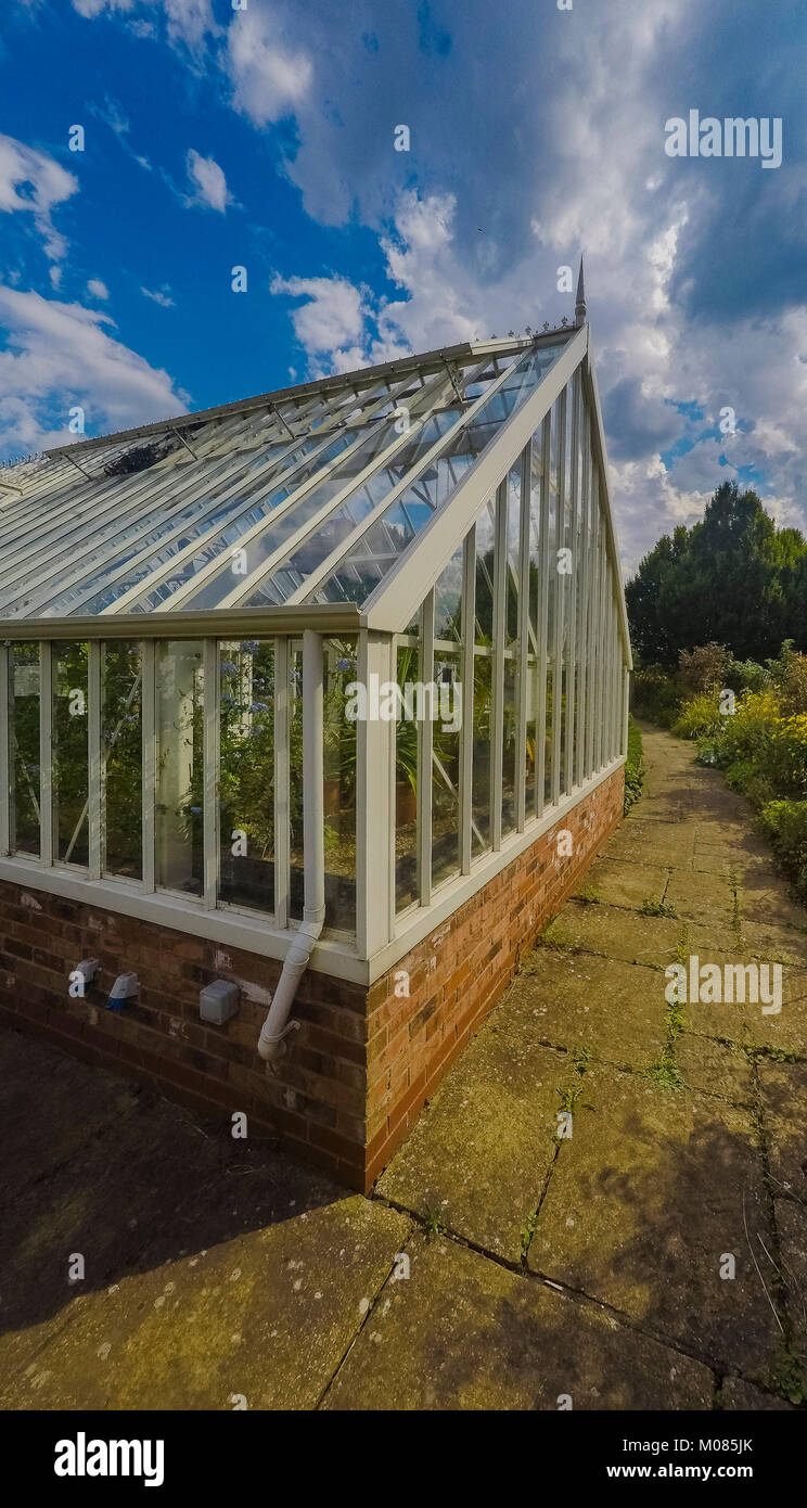 greenhouse ryton organic gardens nr. coventry midlands england Stock ...
