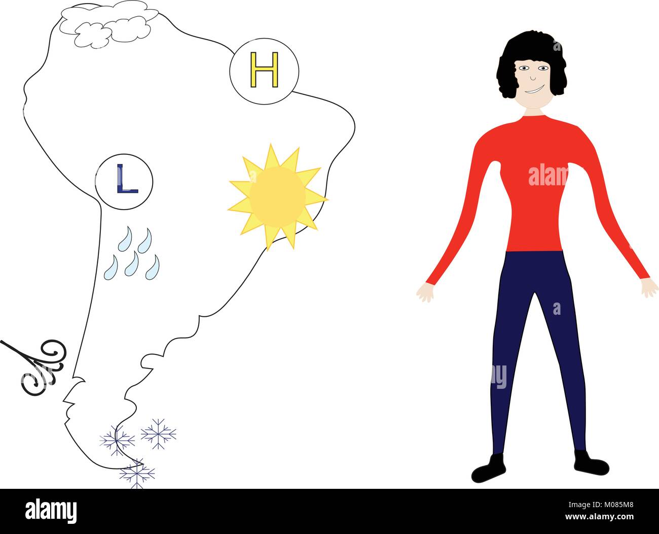 Weatherman map hi-res stock photography and images - Alamy