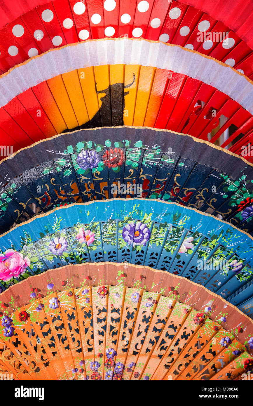 Traditional spanish flamenco hand fan hi-res stock photography and ...