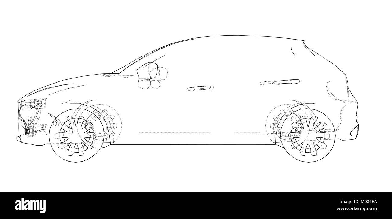 Simple line drawing delivery service hi-res stock photography and ...