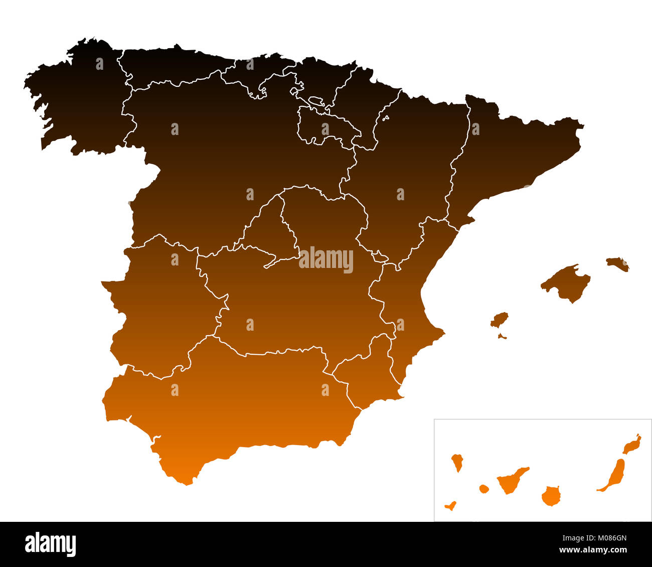 Castile aragon map hi-res stock photography and images - Alamy