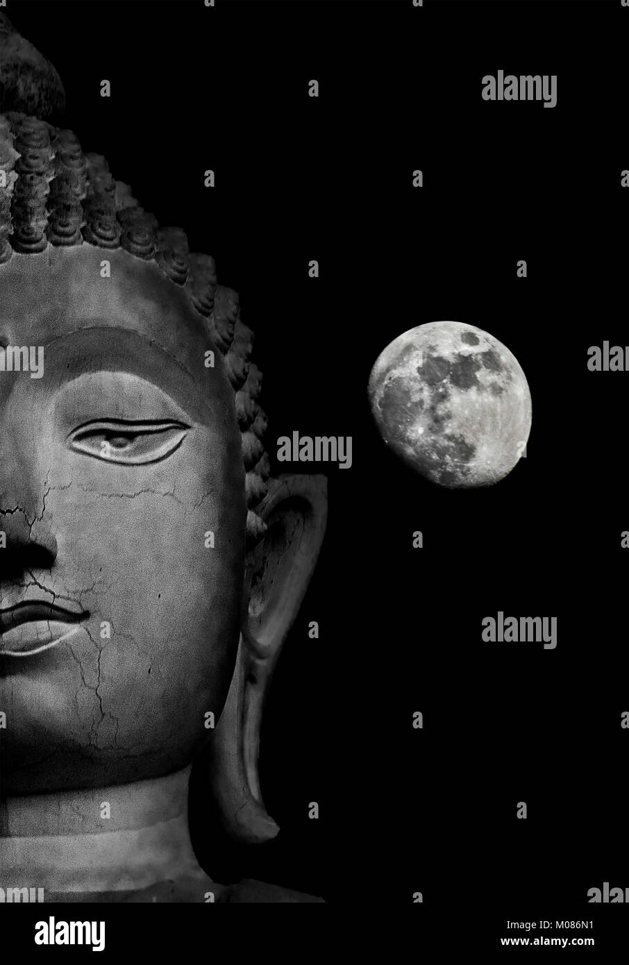 Buddha moon hi-res stock photography and images - Alamy