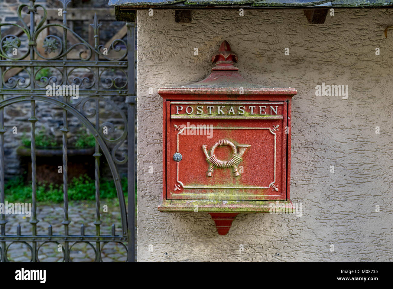 Antique german post box hi-res stock photography and images - Alamy