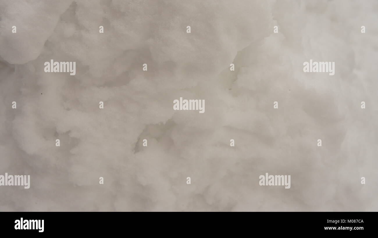 Snowy background snow texture. White snow flat layer lying on the ...