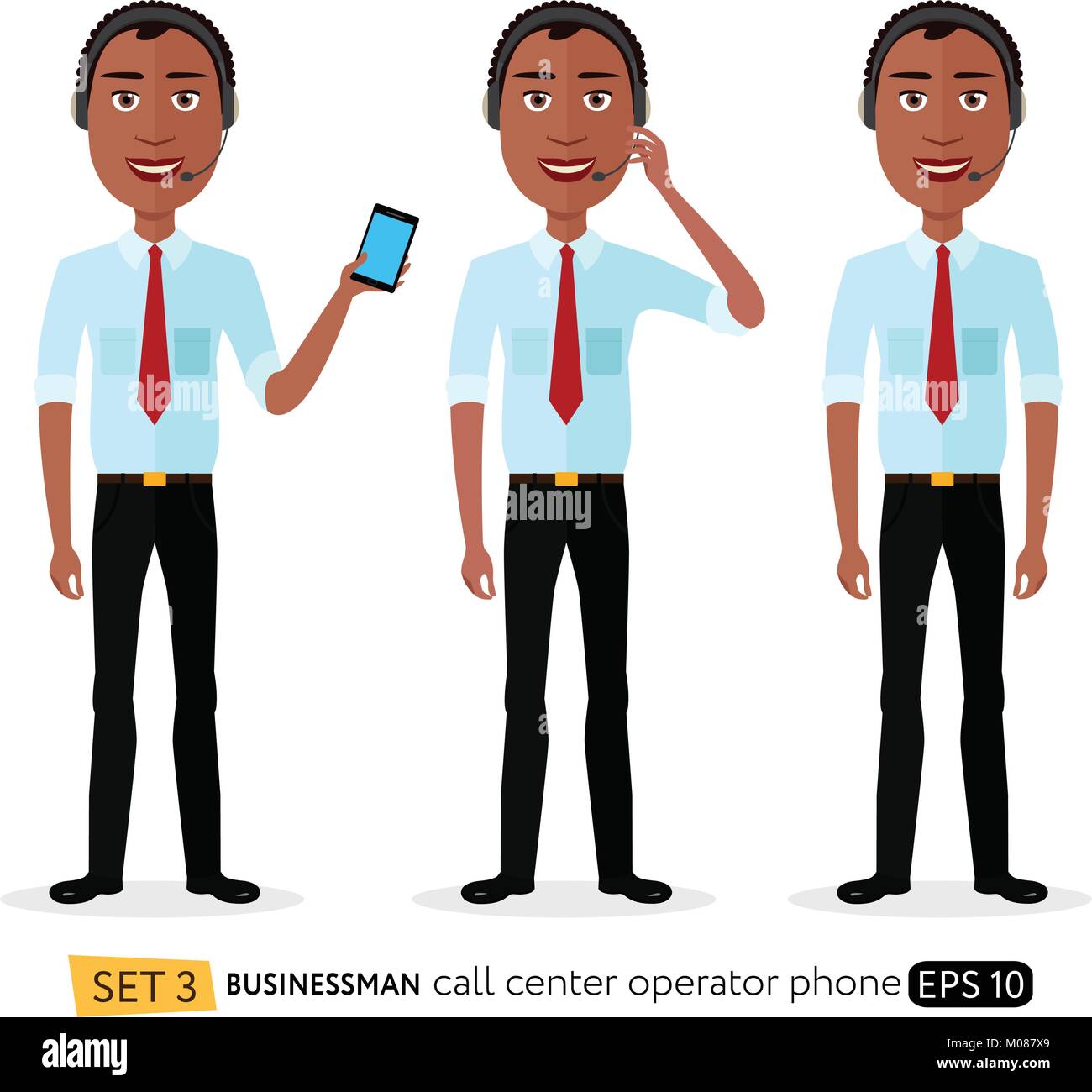 African american men profile Stock Vector Images - Alamy