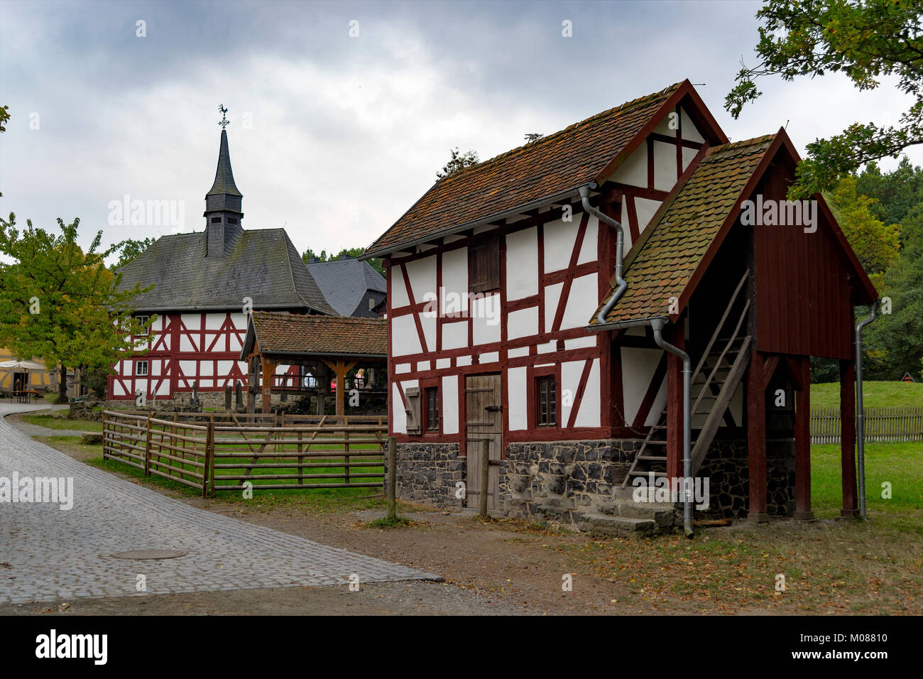 Half timbered house Stock Photo - Alamy