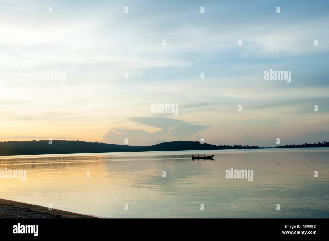Uganda Ssese islands sunset Stock Photo - Alamy