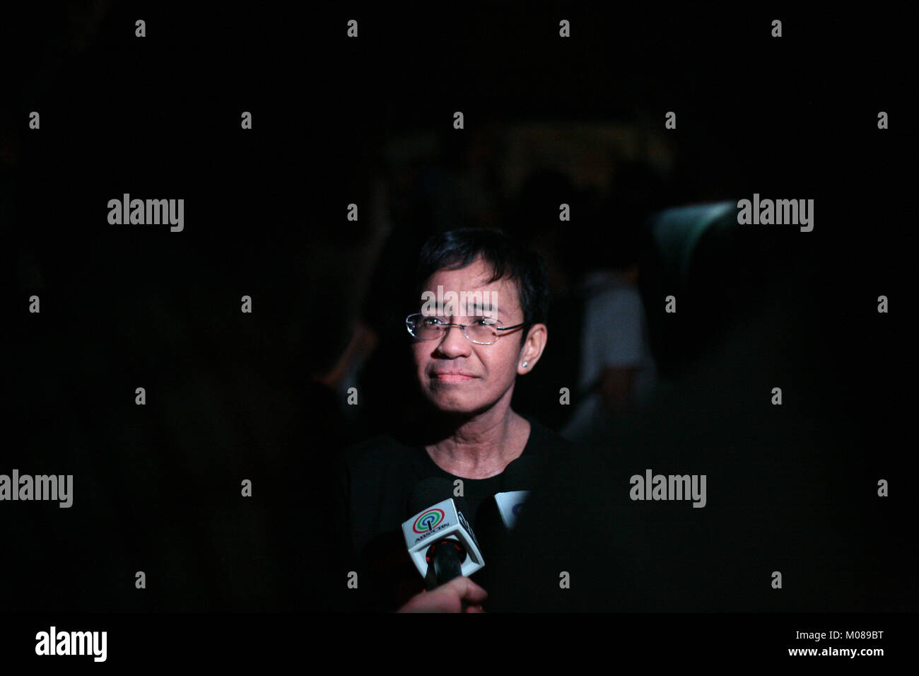 Manila, Philippines. 19th January, 2018. Rappler CEO Maria Ressa ...